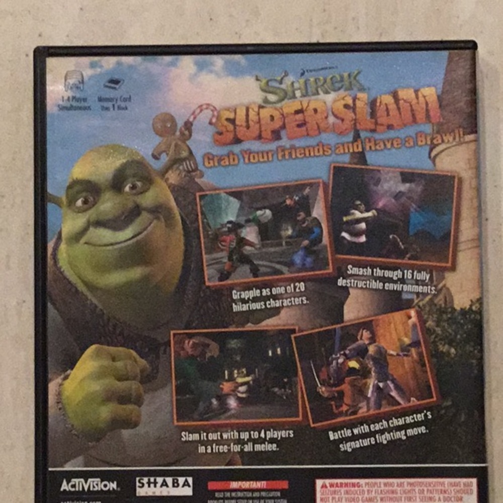 Shrek Superslam Gamecube Game Complete Super Slam Nin… - Gem